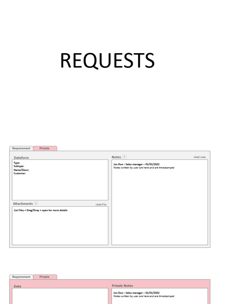 Request Tool Mockup - Es | PDF