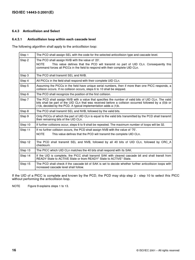 ISO-IEC 14443-3_anticollision | PDF | Bit | Byte
