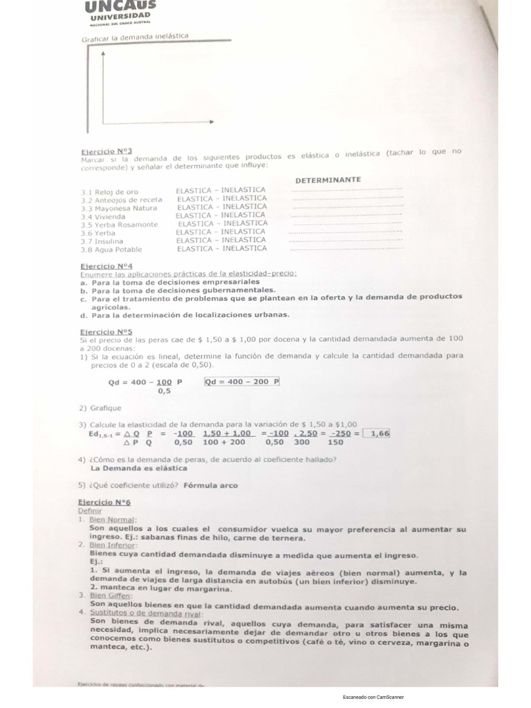 ejercicios de repaso | PDF