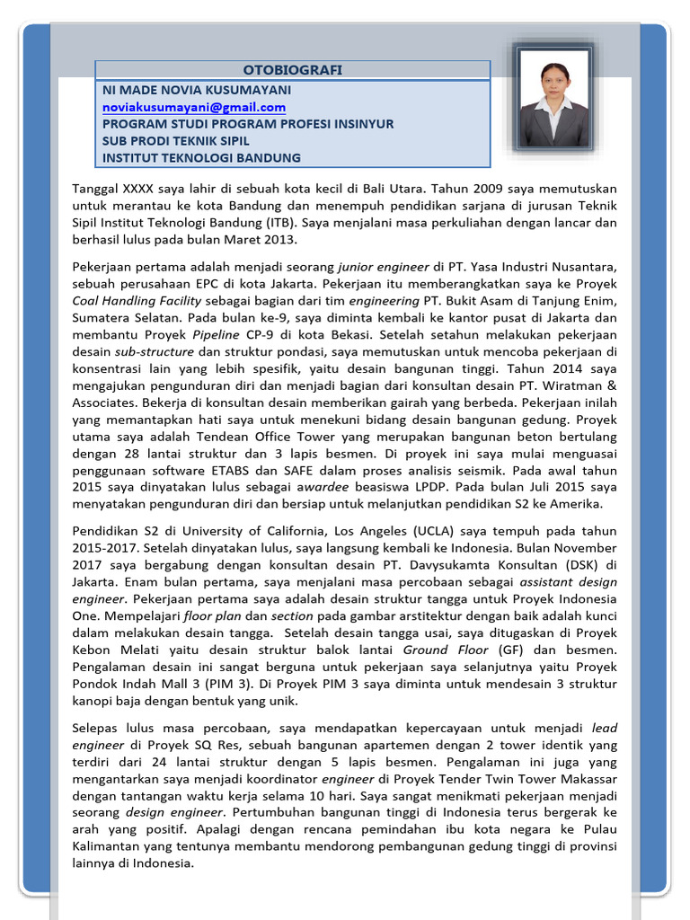02e Contoh Otobiografi 5 Pdf Bisnis