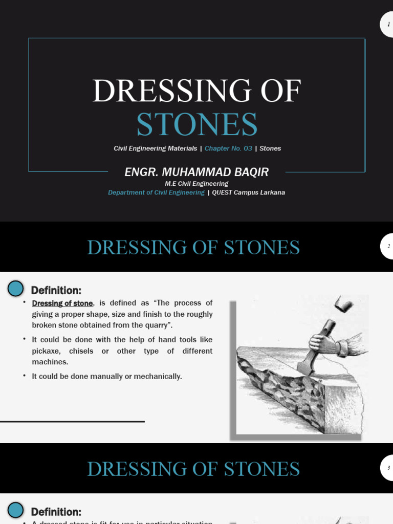Stone Dressing Techniques | PDF | Rock (Geology) | Industrial Processes