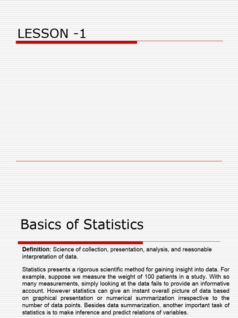 1 Stats Intro 14022024 105127am | PDF | Statistics | Histogram