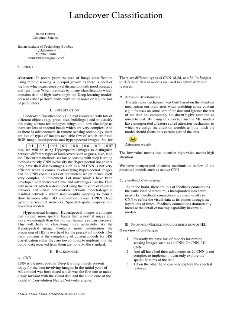 Landcover Classification | PDF | Deep Learning | Machine Learning