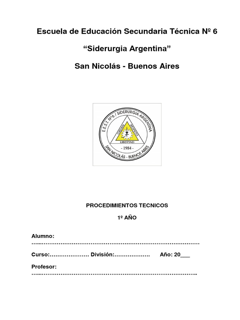 Procedimientos Tecnicos 1º Año | PDF | Radiación | Ligero