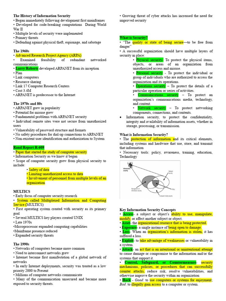 Ais 7 - Reviewer - Midterm | PDF | Computer Security | Security