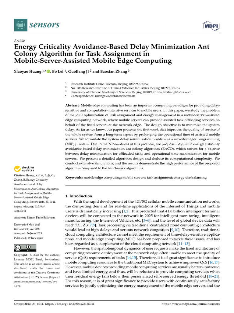 Energy Criticality Avoidance-Based Delay Minimizat | PDF | Computer Network | Cloud Computing