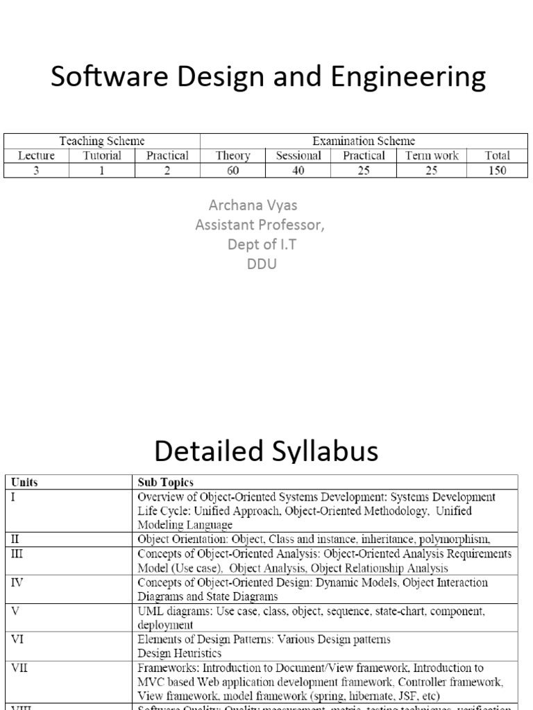 3 Software Design and Engineering | PDF | Unified Modeling Language | Class (Computer Programming)