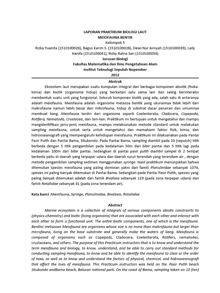 Meiofauna+load+kel 5+sip | PDF
