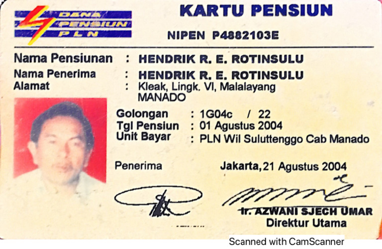 Kartu Pensiun Papi | PDF