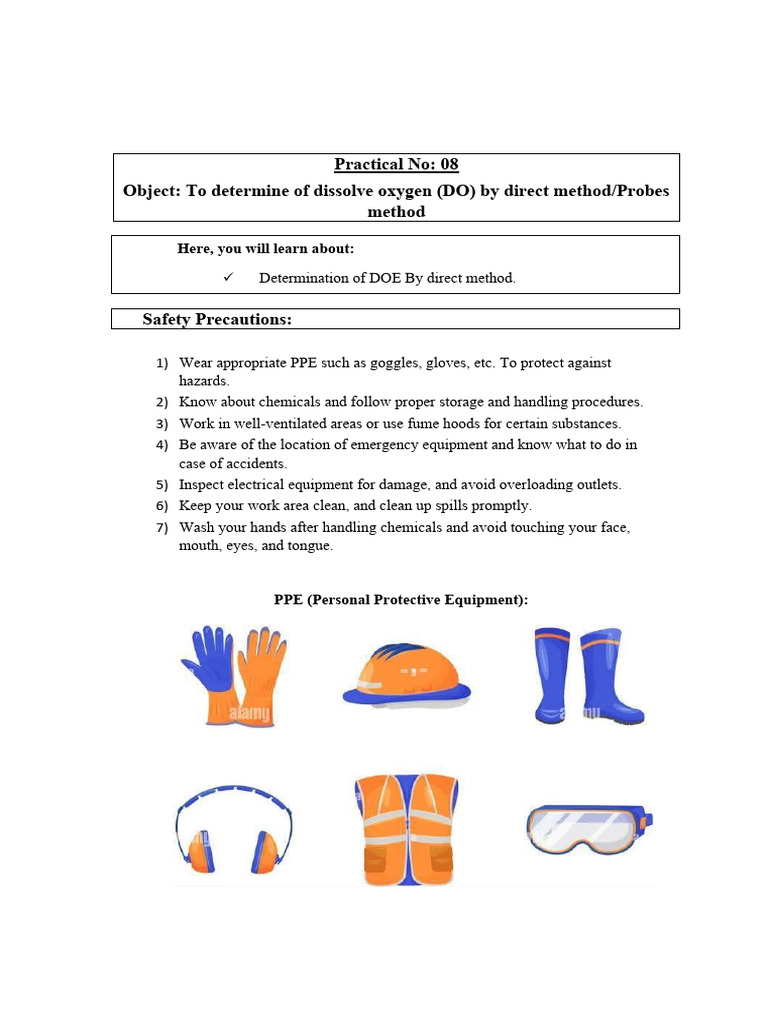 Applied Chemistry Lab 10 | PDF