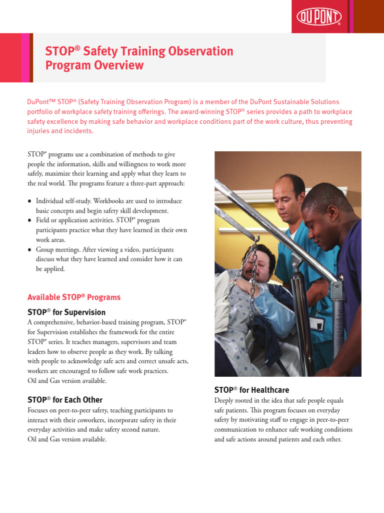 Stop-Overview Factsheet | PDF | Occupational Safety And Health | Safety