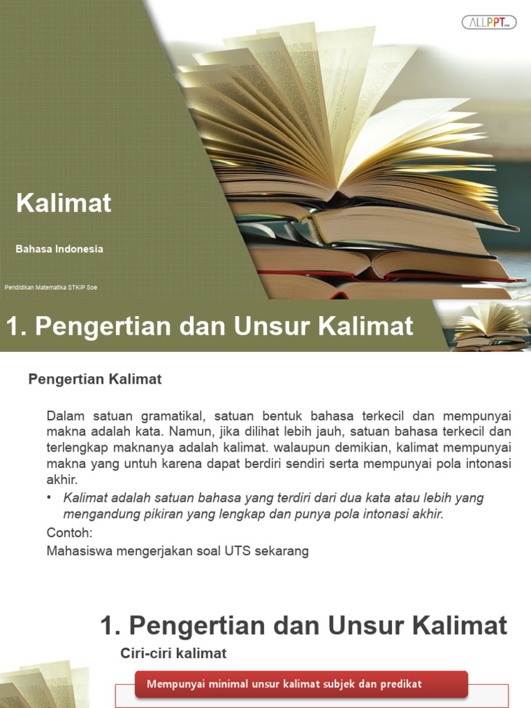 Bindo Kalimat Pertemuan 4 MAT | PDF