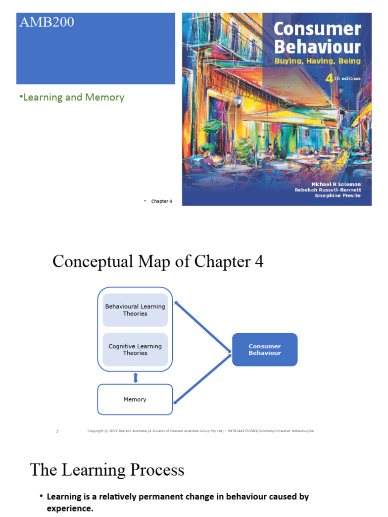 Learning and Memory Chapter 4 | PDF | Behavior | Consumer Behaviour