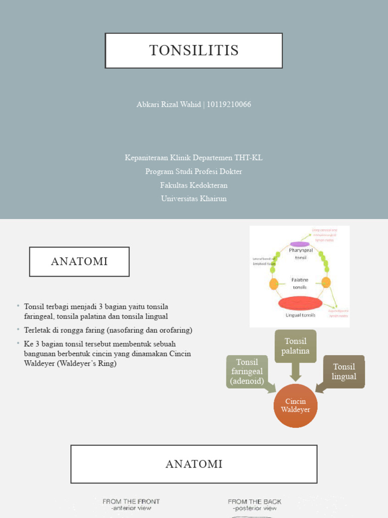 Tonsilitis: Gejala dan Penanganan | PDF