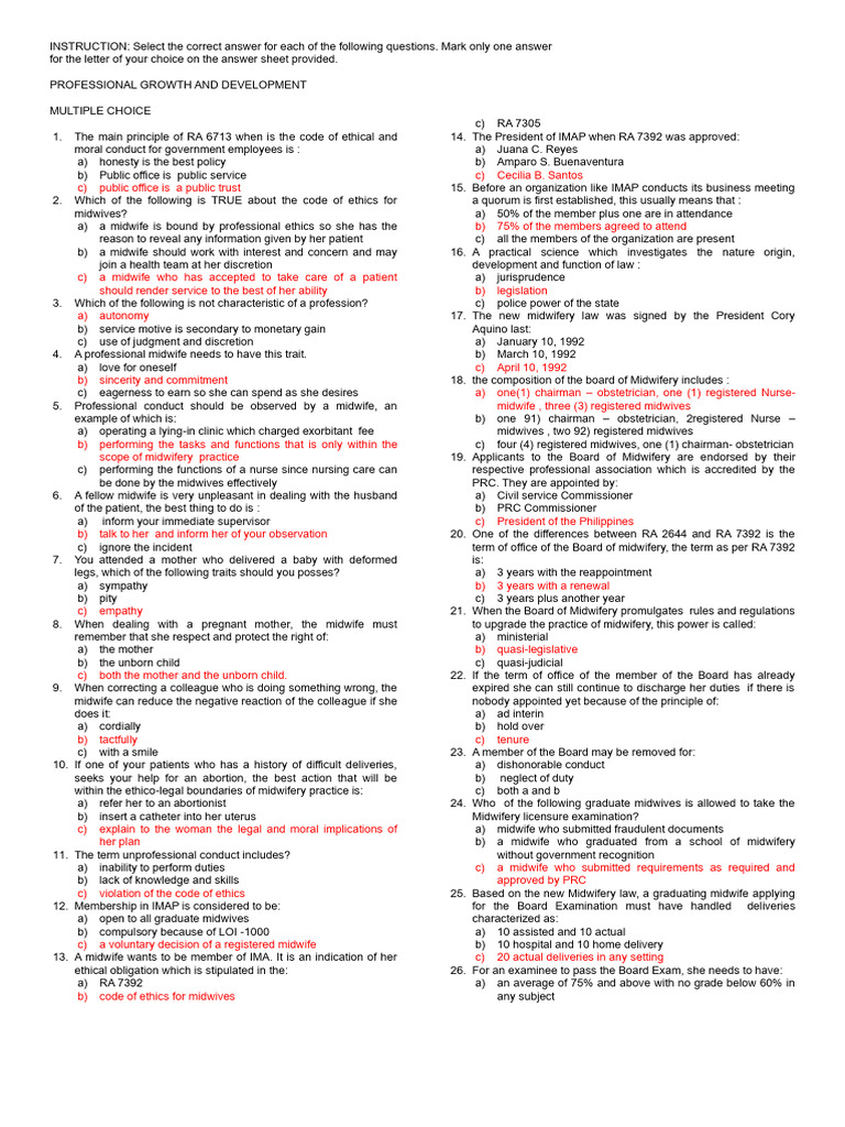 PGD 1 | PDF | Midwife | Midwifery