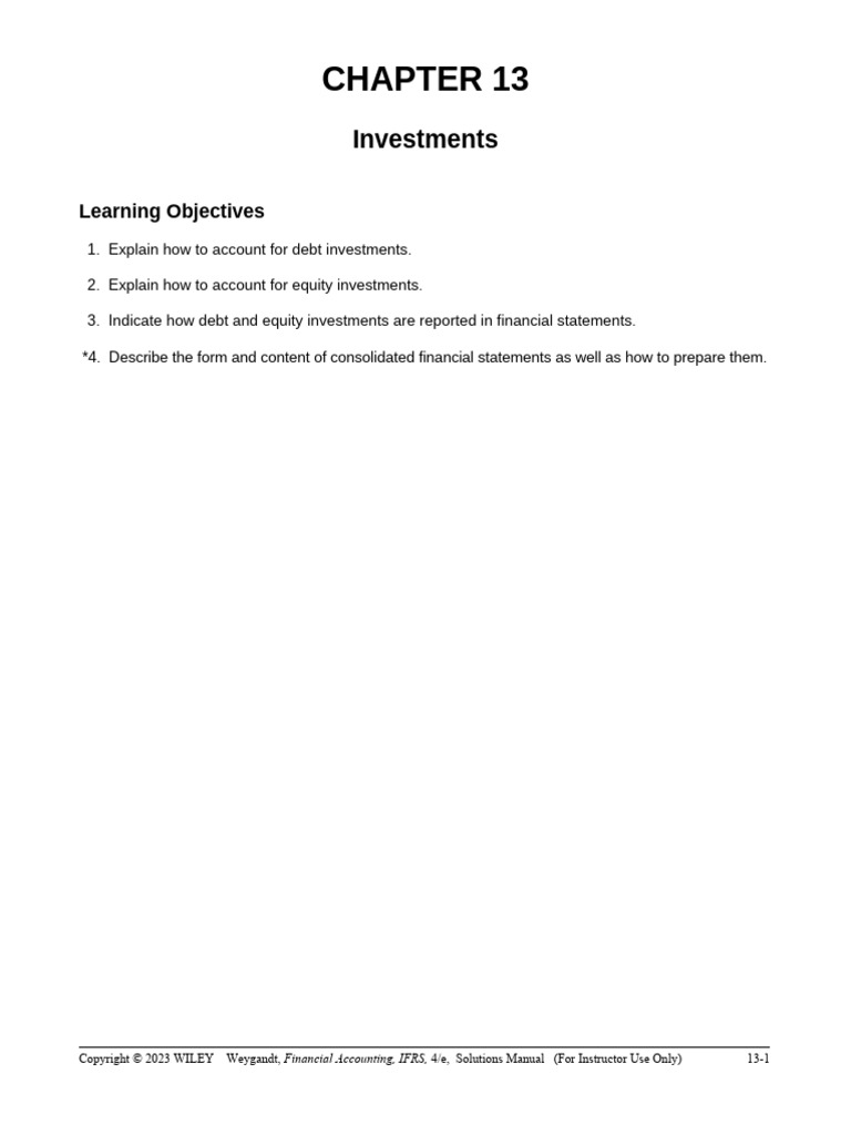 Wey IFRS 5e SM Ch13 Custom | PDF | Financial Accounting | Fair Value