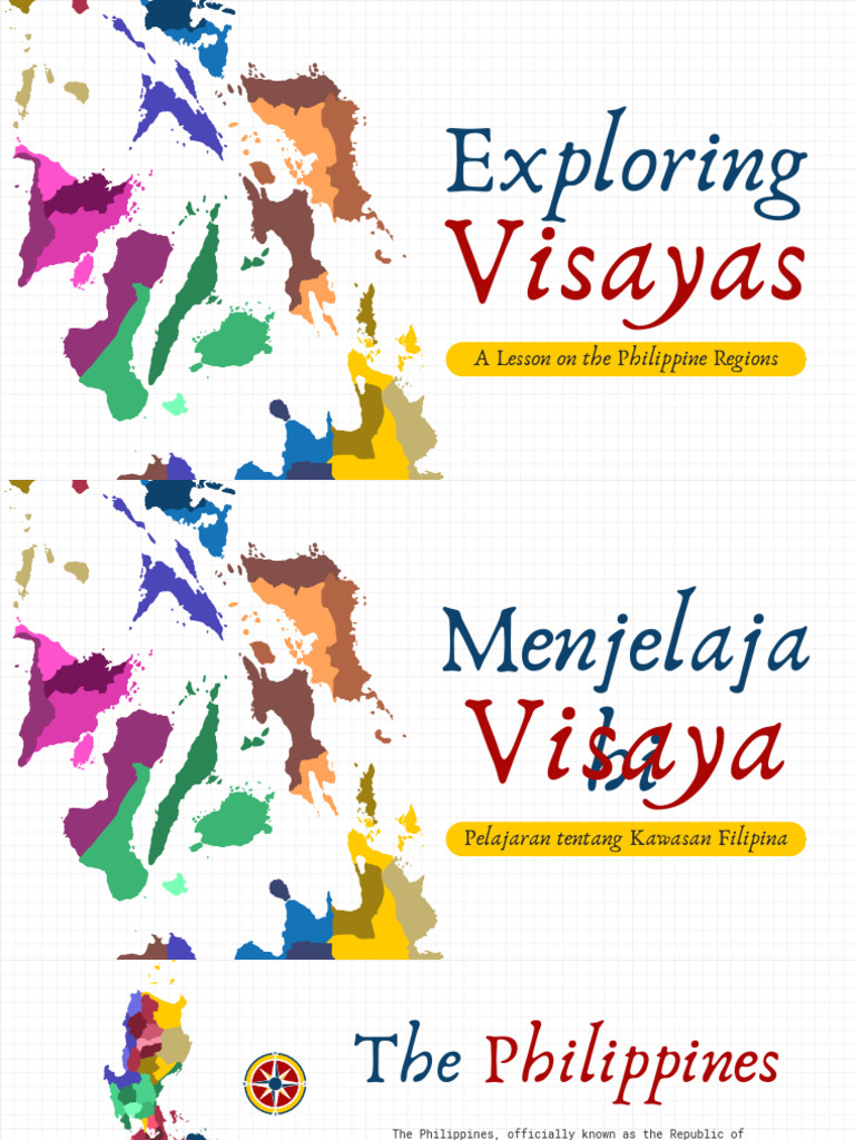 Visayan Island and Its Regions Educational Presentation in Blue, Red ...