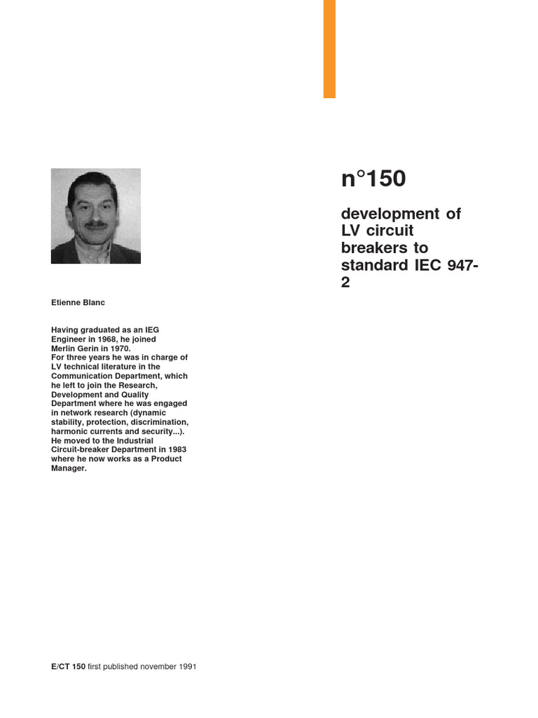 CT150 Development of LV Circuit Breaker | PDF | International ...