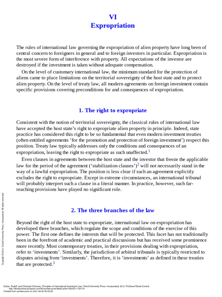 Session 8 | PDF | Eminent Domain | Treaty