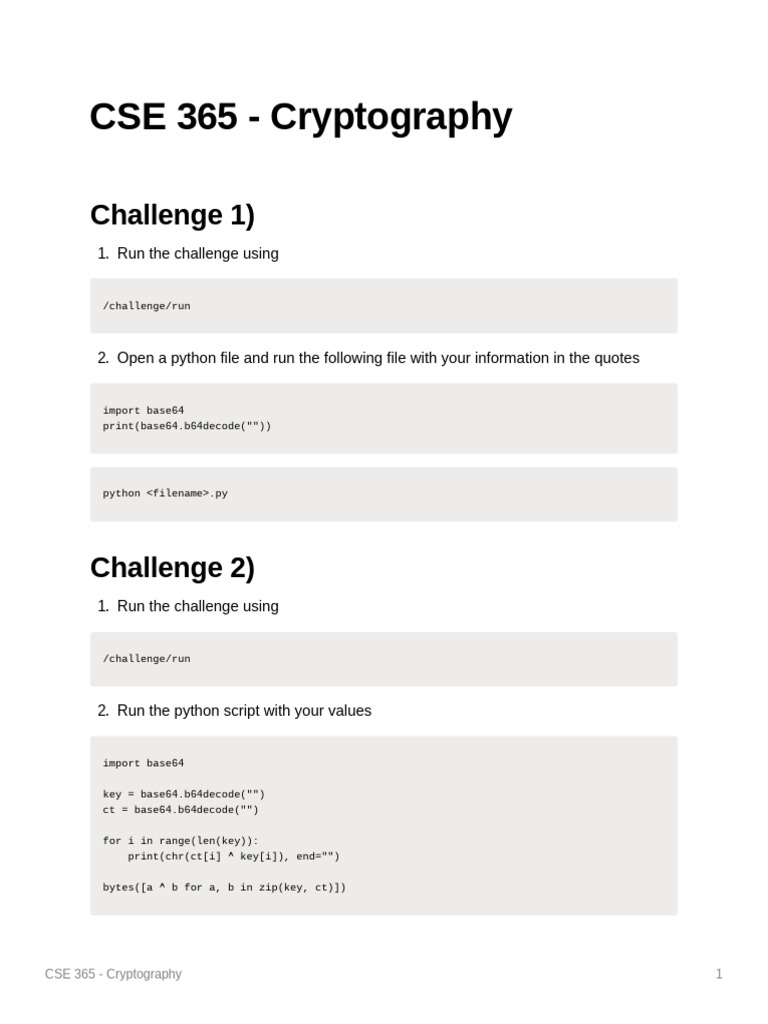Cryptography 1 | PDF | Cryptography | Encryption