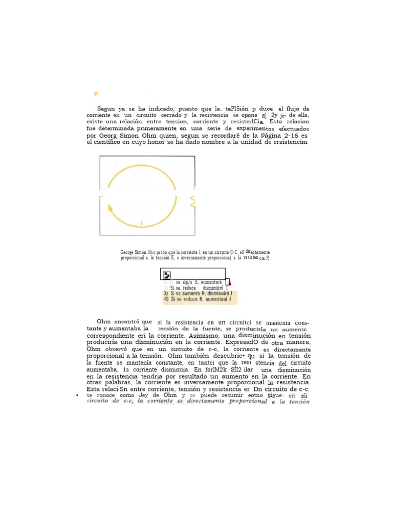 1 Prueba 8 Electricidad BÃ¡sica VIII Semana LP 2022 | PDF | Resistencia ...
