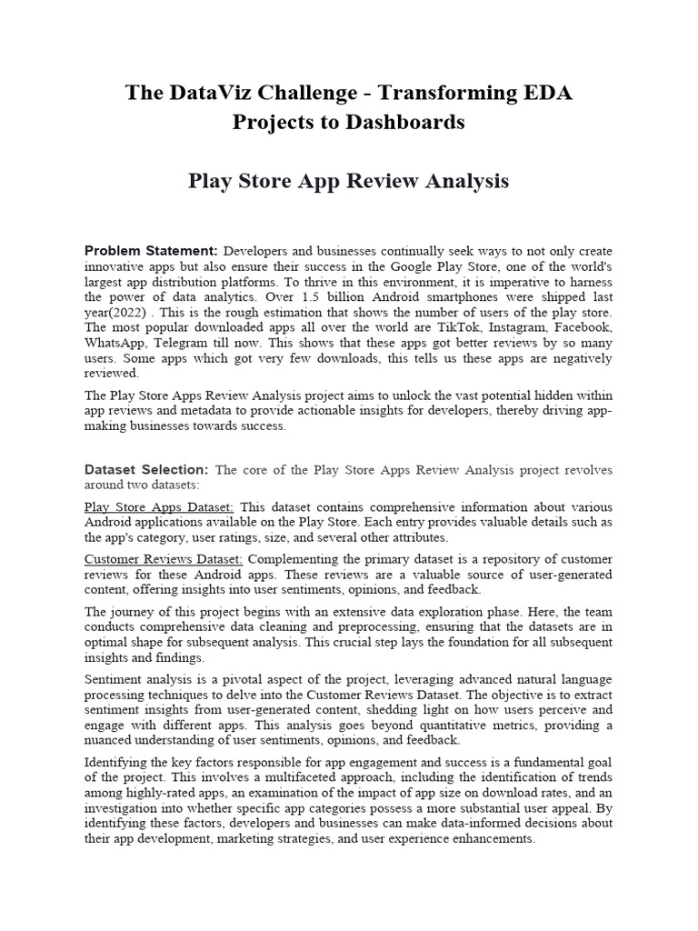 Module 4 Project | PDF | Google Play | Mobile App