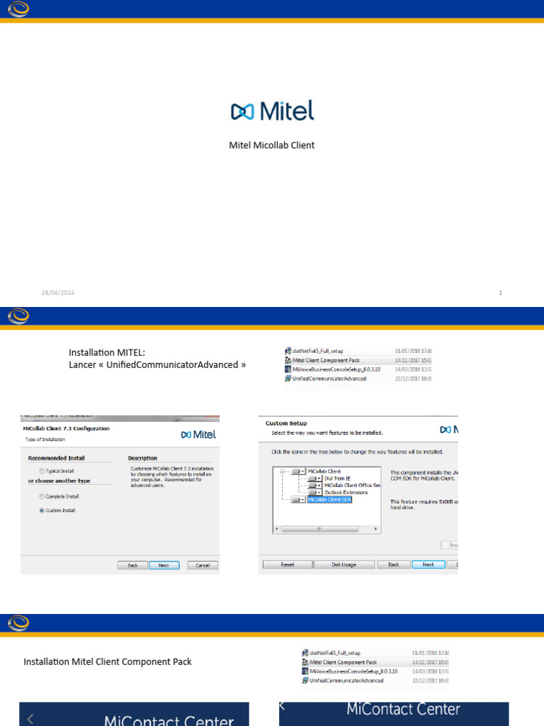 Mitel Micollab Mode D'emploi | PDF | Application | Téléphone