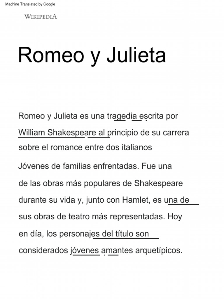 Romeo and Juliet | Descargar gratis PDF | Romeo y Julieta | William Shakespeare