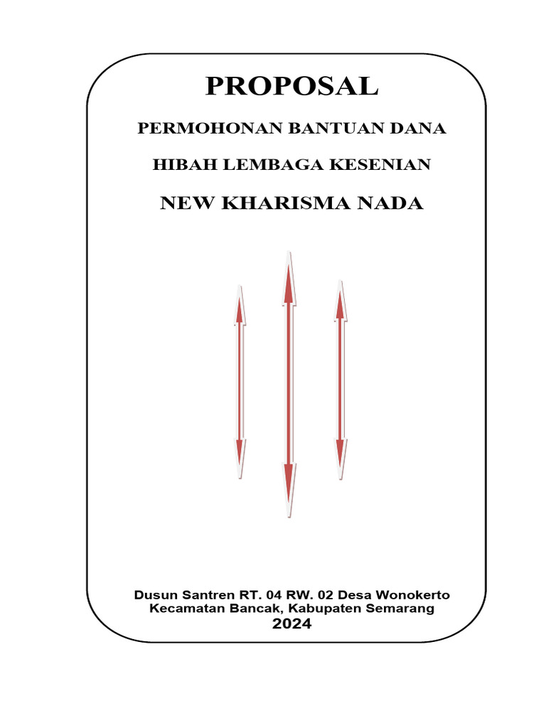 Proposal Hibah Kesenian 2024 New Kharisma Nada | PDF
