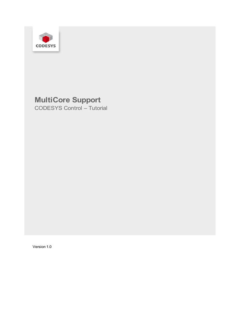 Codesyscontrolv3 Multicore Pdf Multi Core Processor Central Processing Unit