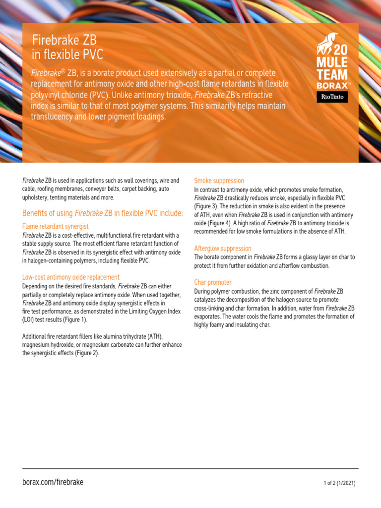 firebrake-zb-flexible-pvc | PDF | Smoke | Polyvinyl Chloride