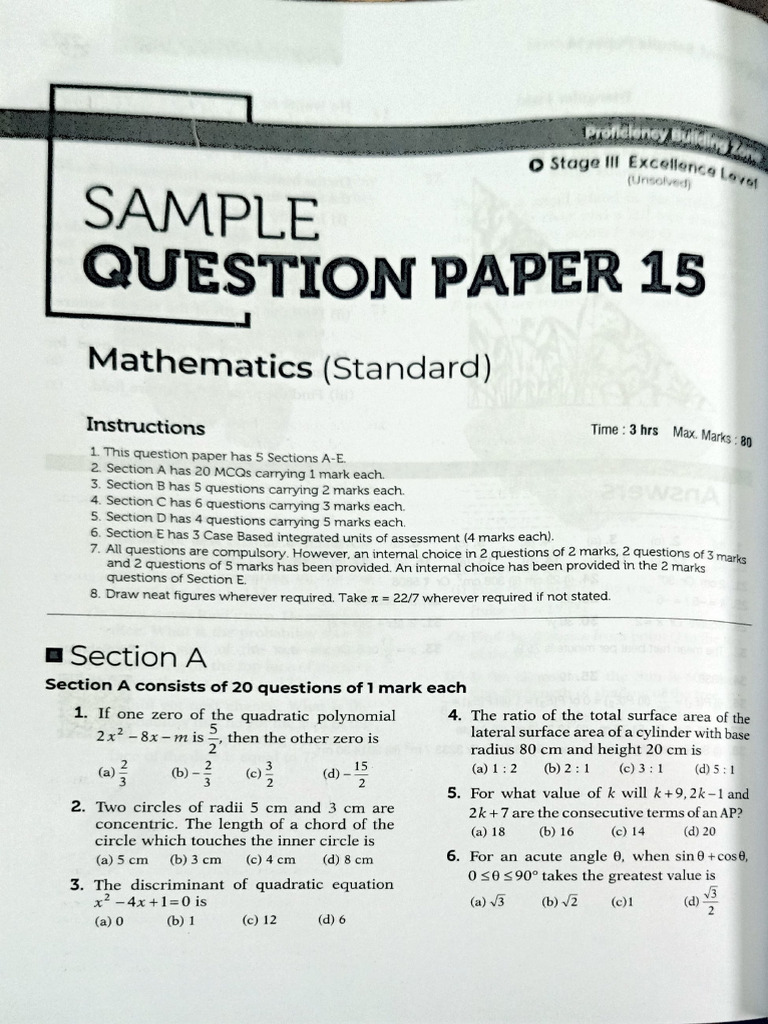 Maths Paper Solving | PDF | Quadratic Equation | Circle