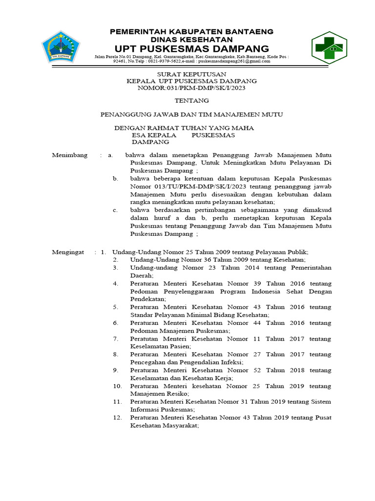 SK Tim SK Tim Mutu 2023 | PDF