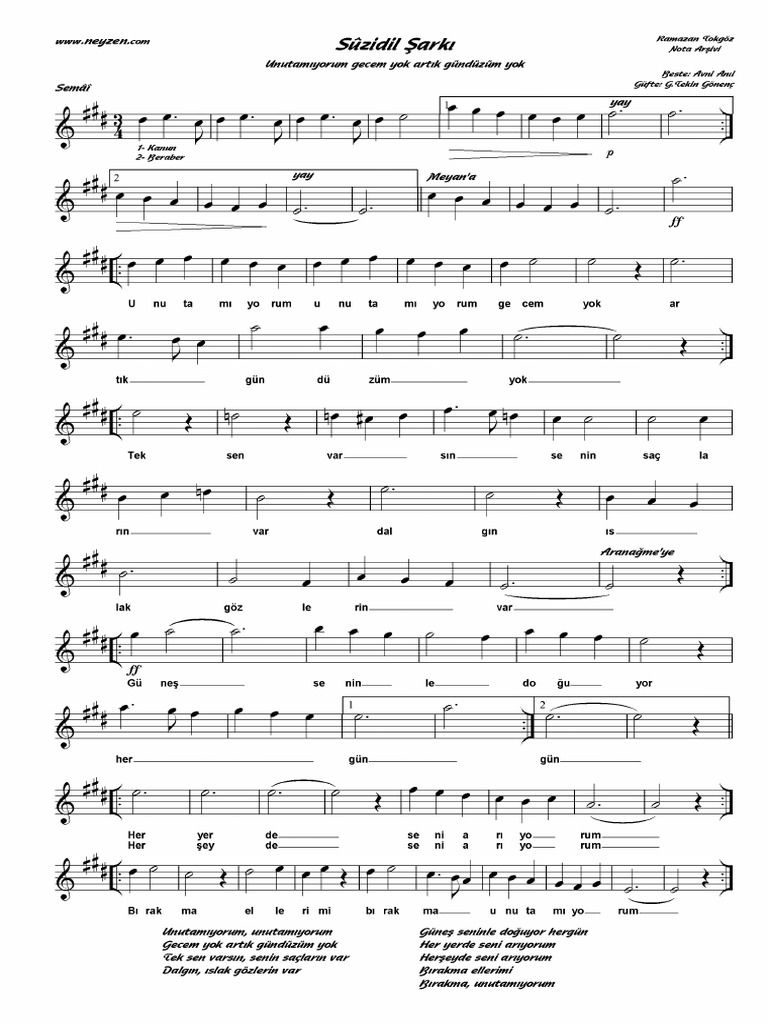 SUZİDİL 3.4 VALS Unutamiyorum | PDF