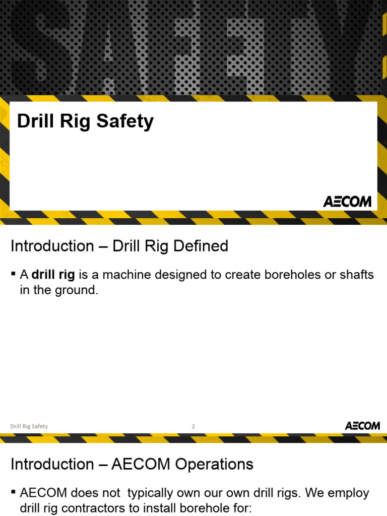 Drill Rig Safety | PDF | Drilling Rig | Borehole