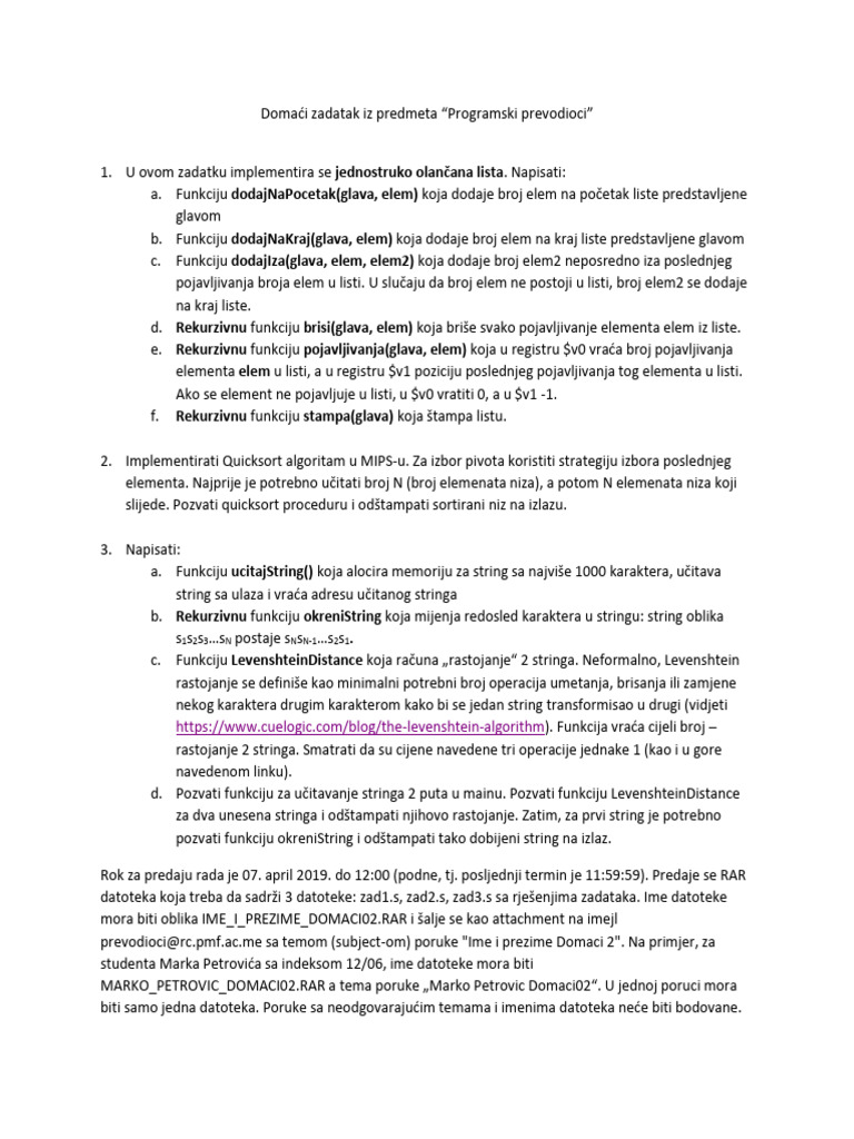 Kompajleri BC Domaci2 2019 | PDF