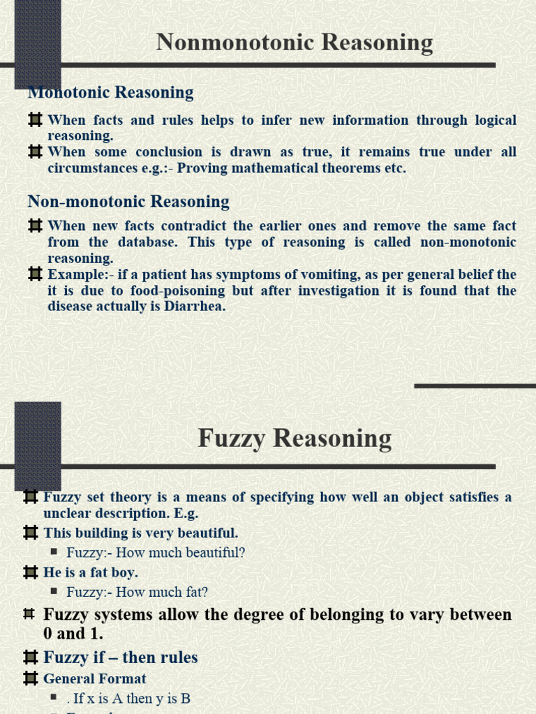 C-3-Nonmonotonic Reasoning | PDF | Reason | Statistics