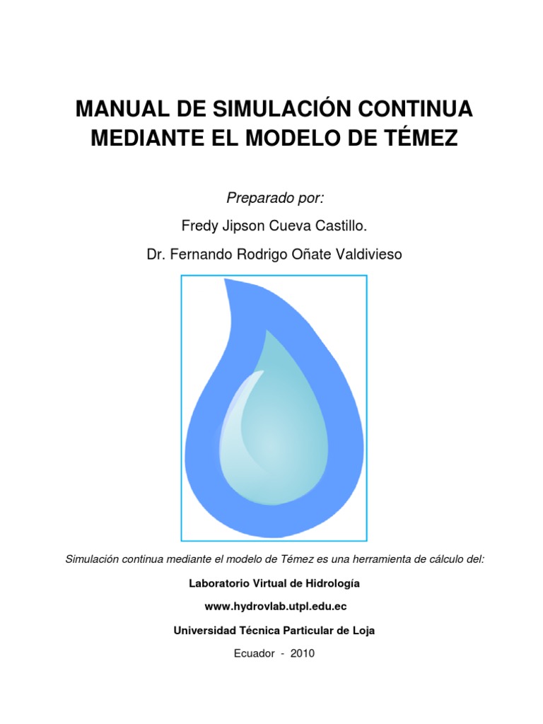 Modelo de TEMEZ | PDF | Simulación | Precipitación