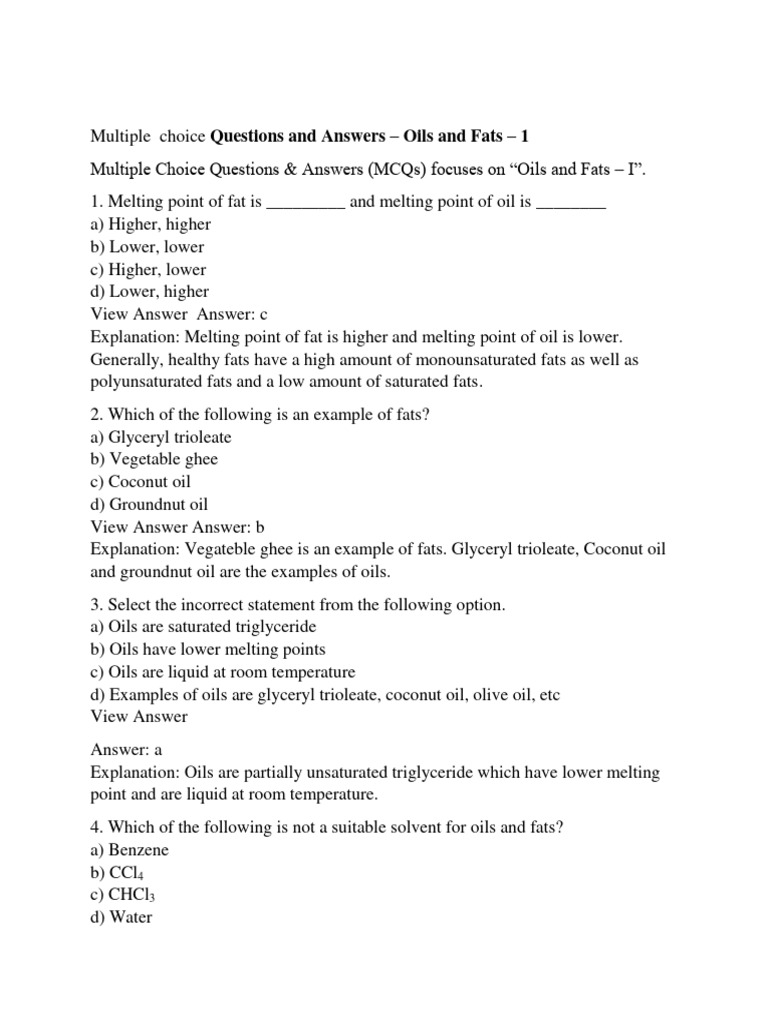 Oils, Fats and Detergents | PDF | Soap | Cooking Oil