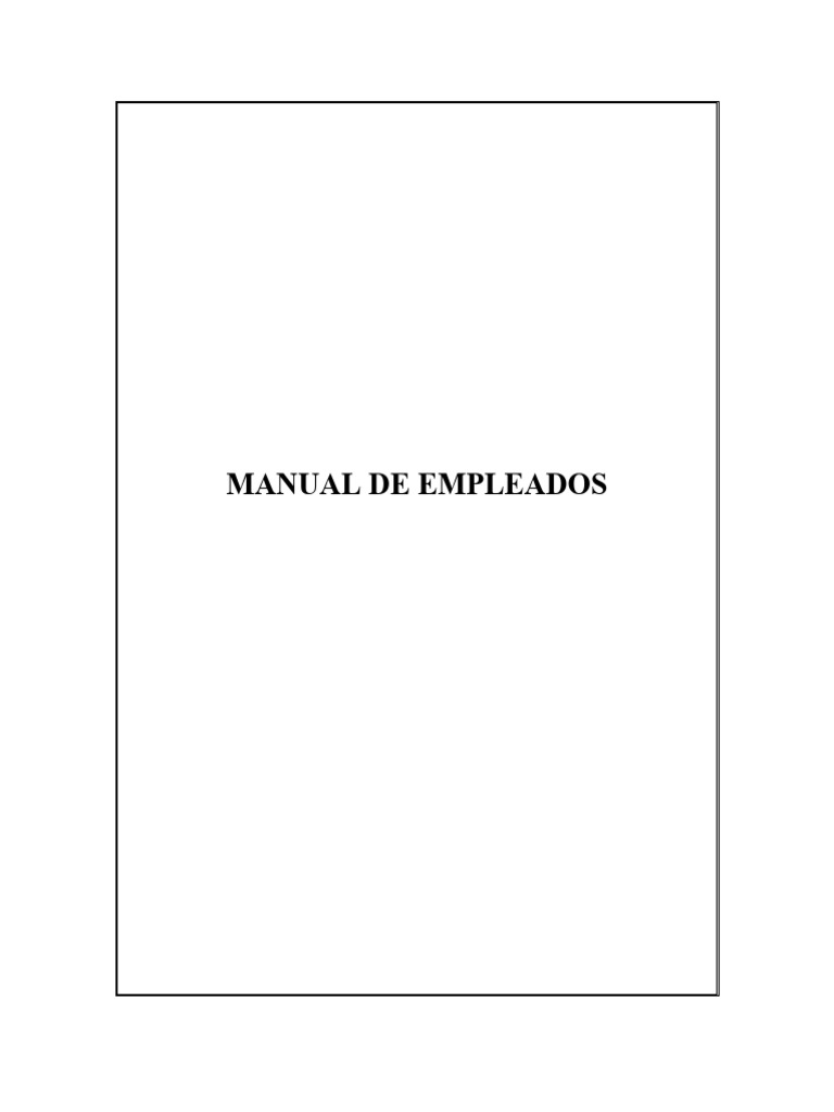 Manual de Empleados: Normas y Políticas | PDF | Internet | Salario