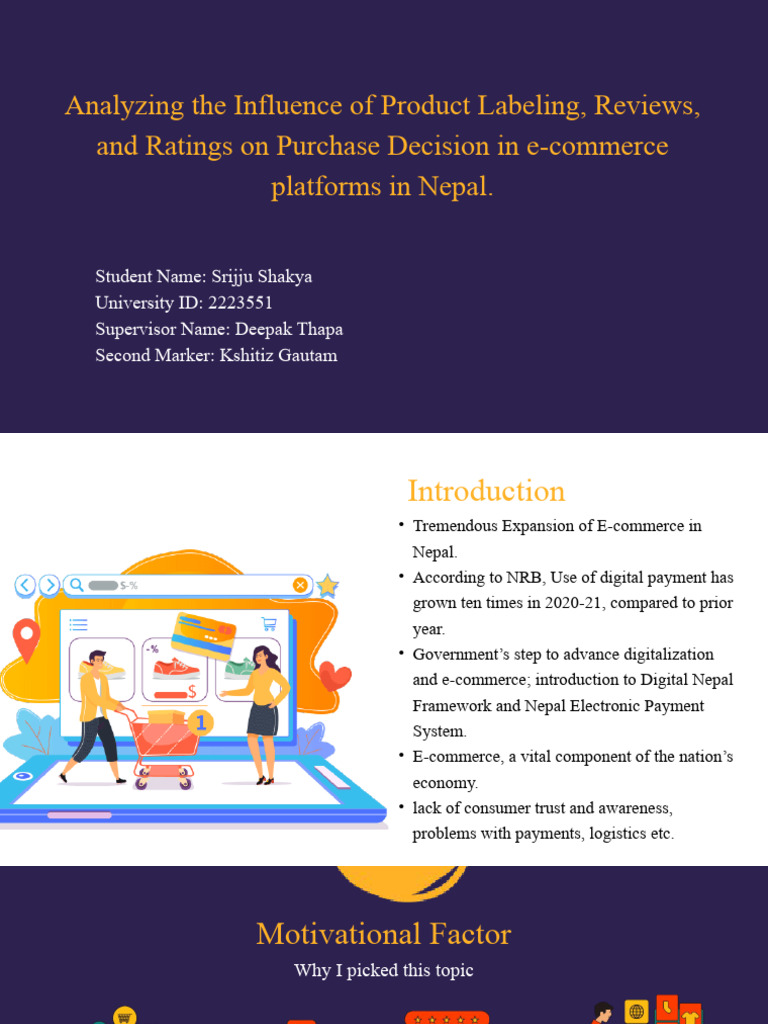 Proposal Defense Presentation | PDF | E Commerce | Consumer Behaviour