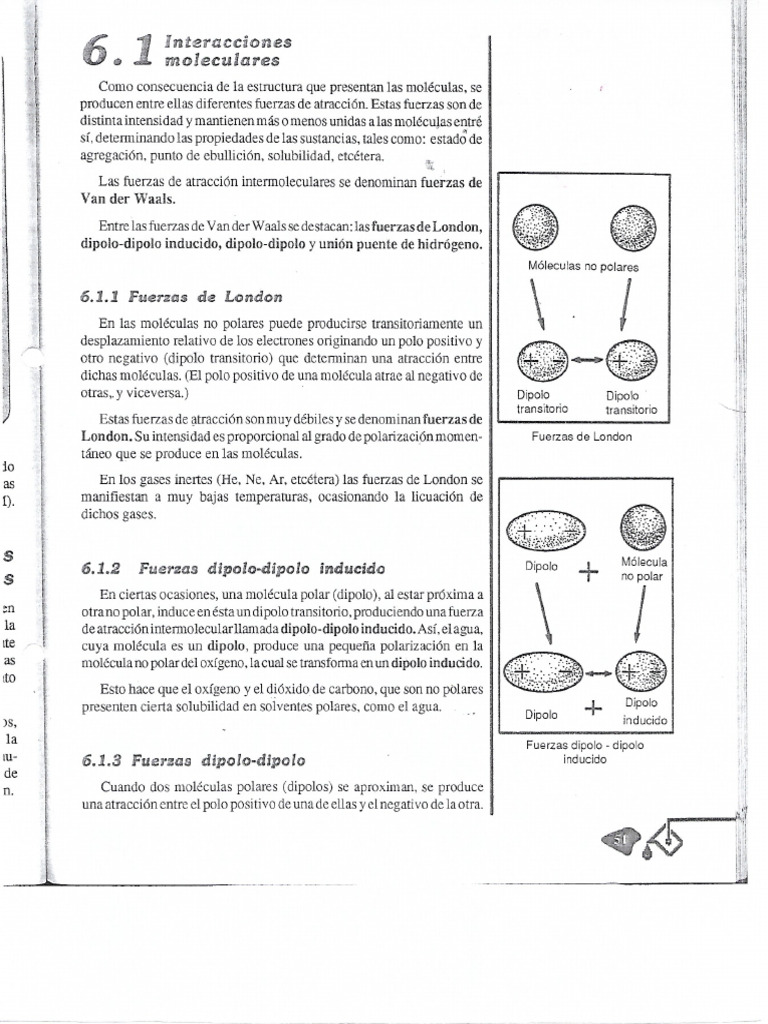 Uniones Intermoleculares | PDF
