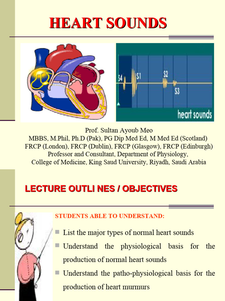 7 Heart sounds Lecture | PDF | Diastole | Heart Valve