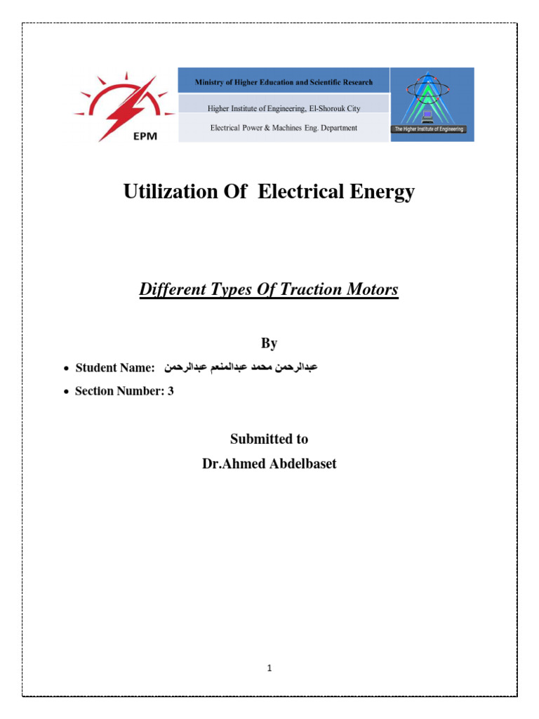 Utilization Report | PDF | Electric Motor | Electrical Equipment