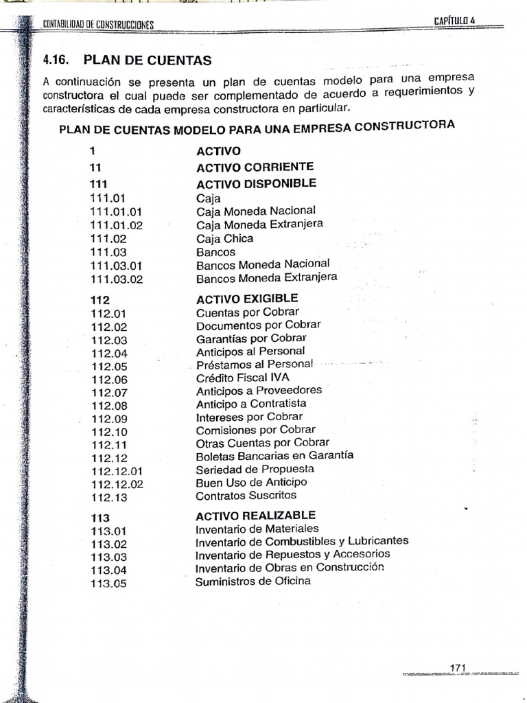Cuentas Empresa Constructora | PDF | Bancos | Depreciación