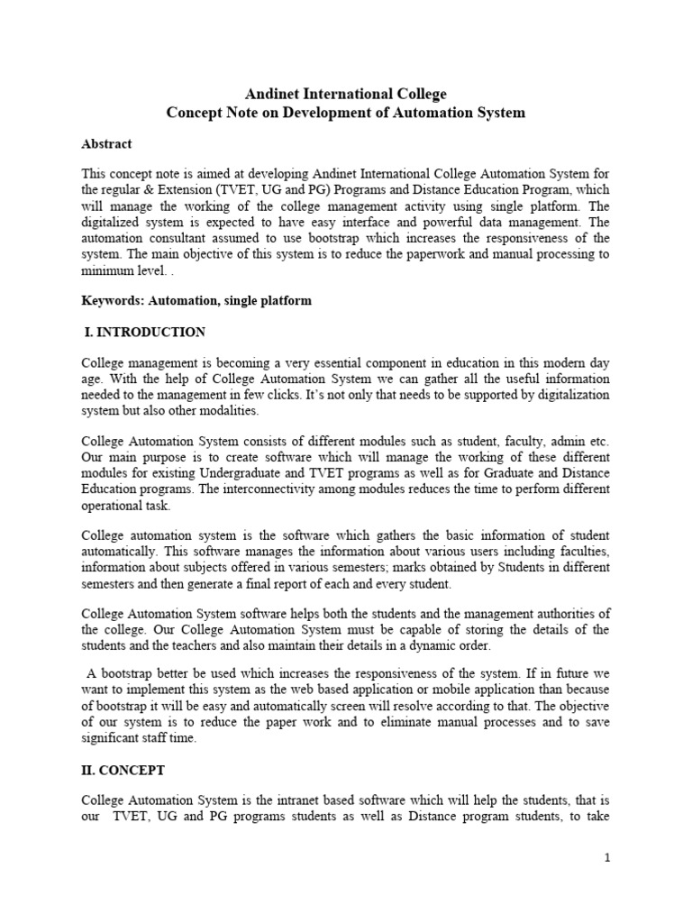 Aic S Automation System Pdf Automation System