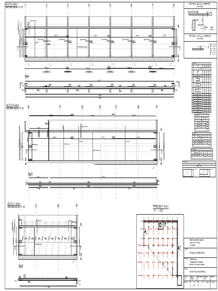 Pregledni Plan R. 1:200: AB ZID Z3 D 30cm | PDF