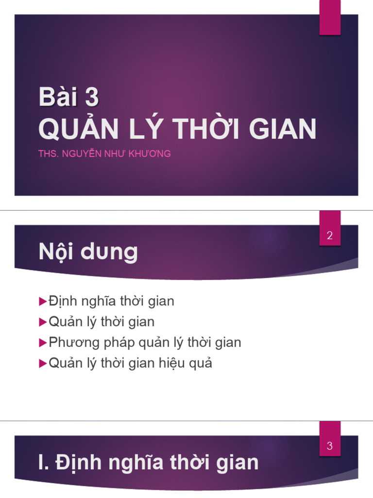 Bai3 QuanLyThoiGian V2 | PDF