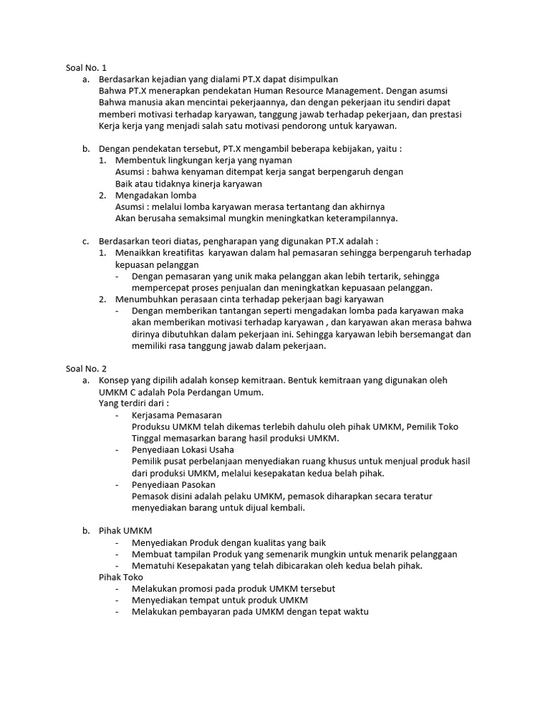 Uas Manajemen | PDF | Bisnis