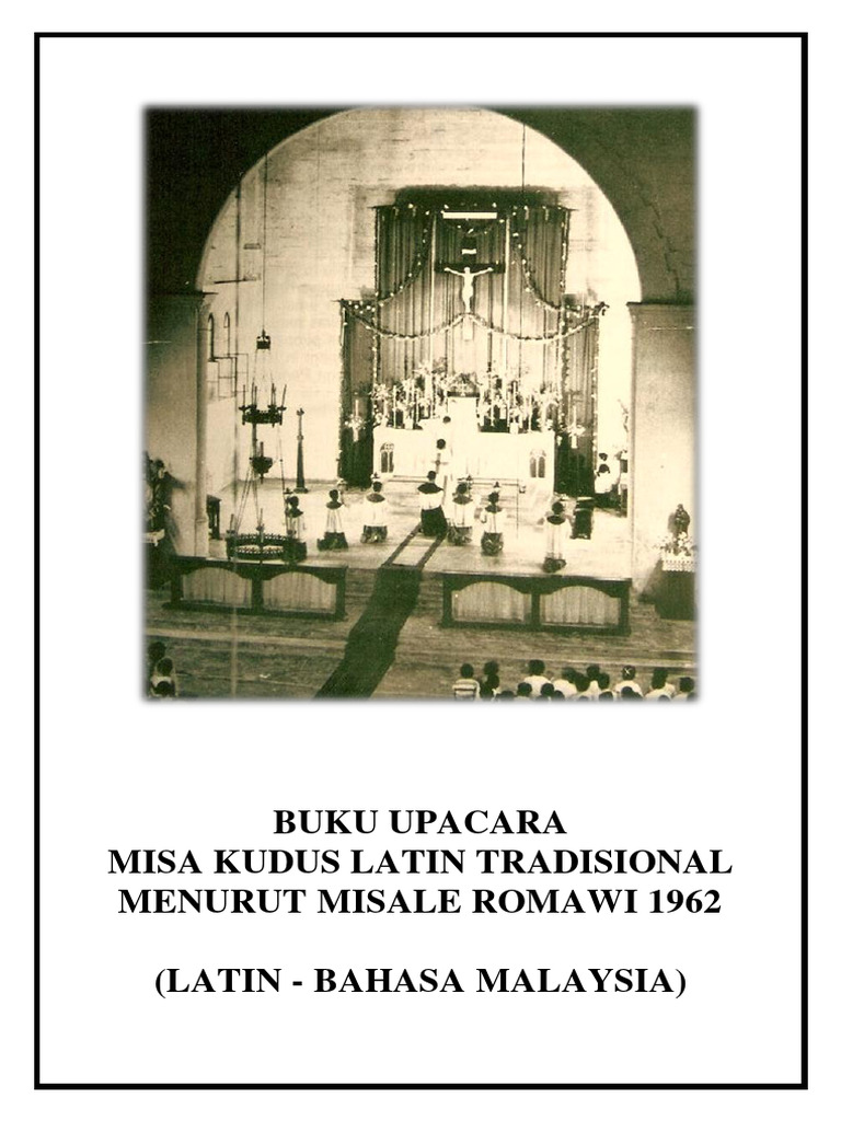 Buku Misa Kudus Latin Tradisional | PDF